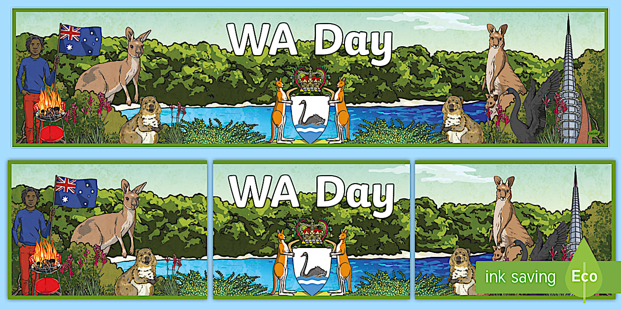 WA Day Banner (professor feito) - Twinkl