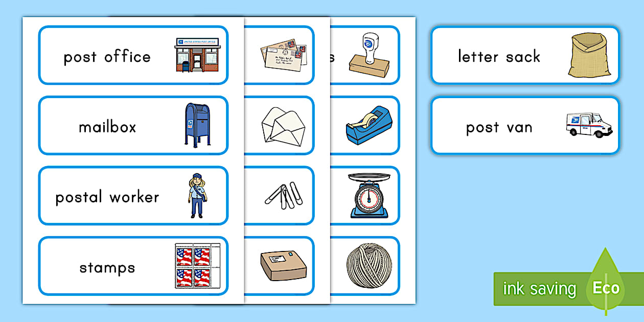 Post Office Word Cards (teacher made) - Twinkl