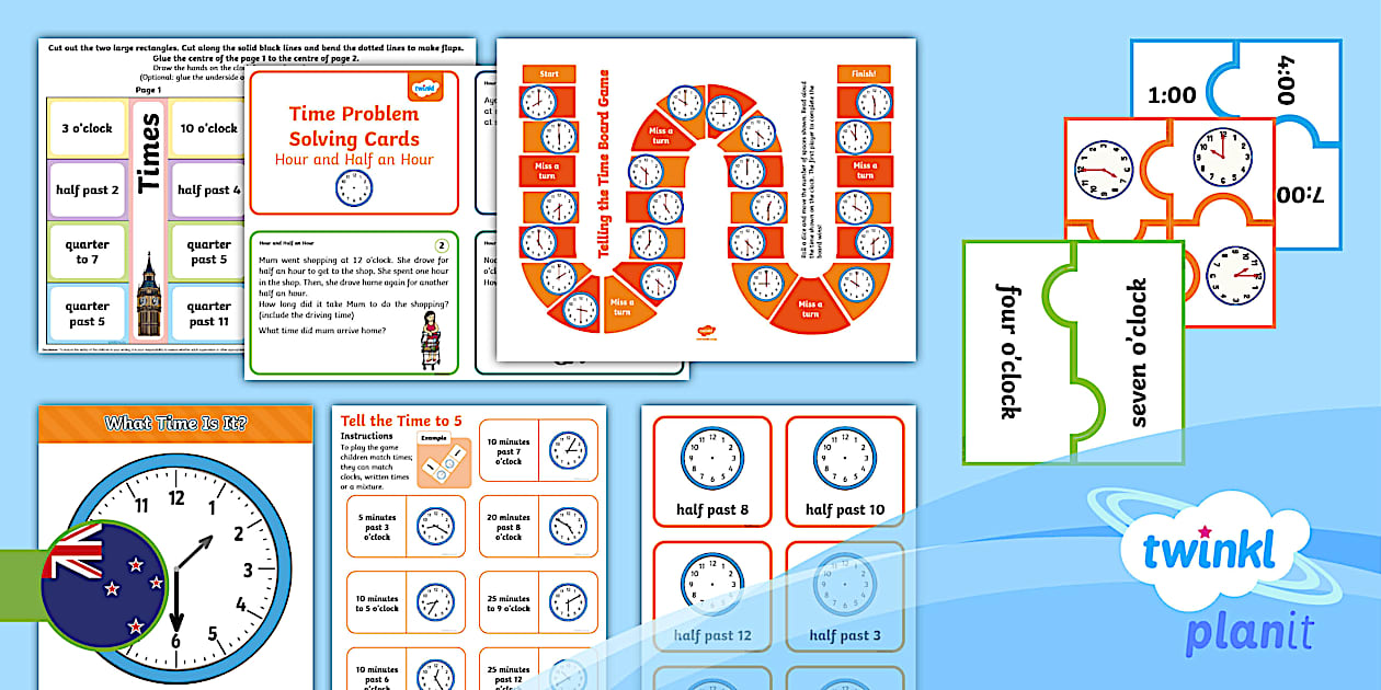 Level 2 Time Supporting Activity Pack (Teacher-Made)