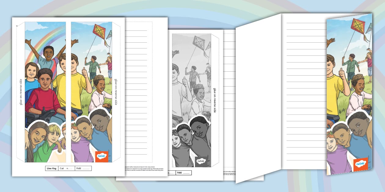 Children's Rights Folding Writing Template