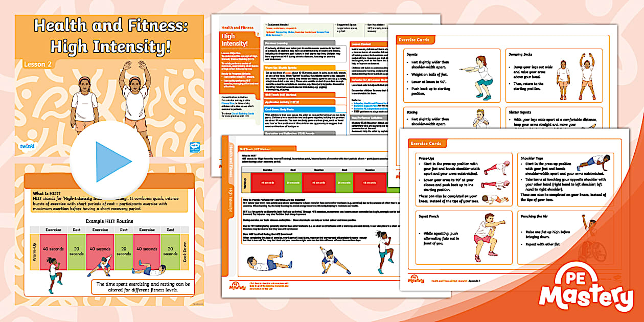 PE Mastery: Stage 6 Health and Fitness L2 - High Intensity!