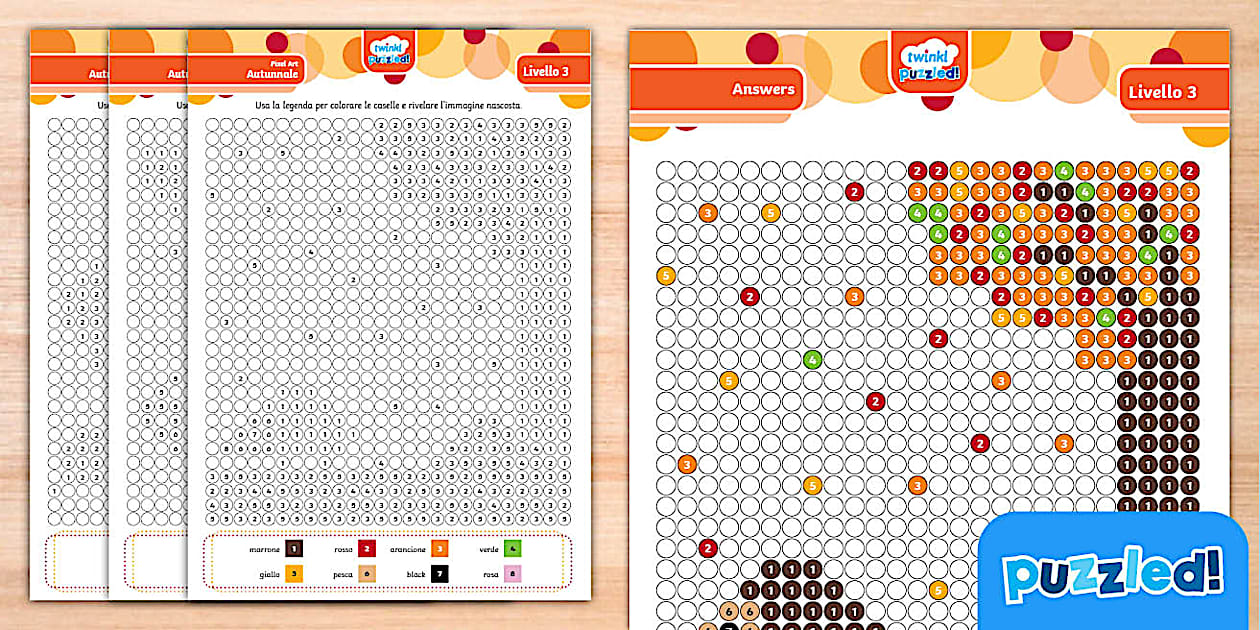 Pixel Art Autunnale (teacher made) - Twinkl