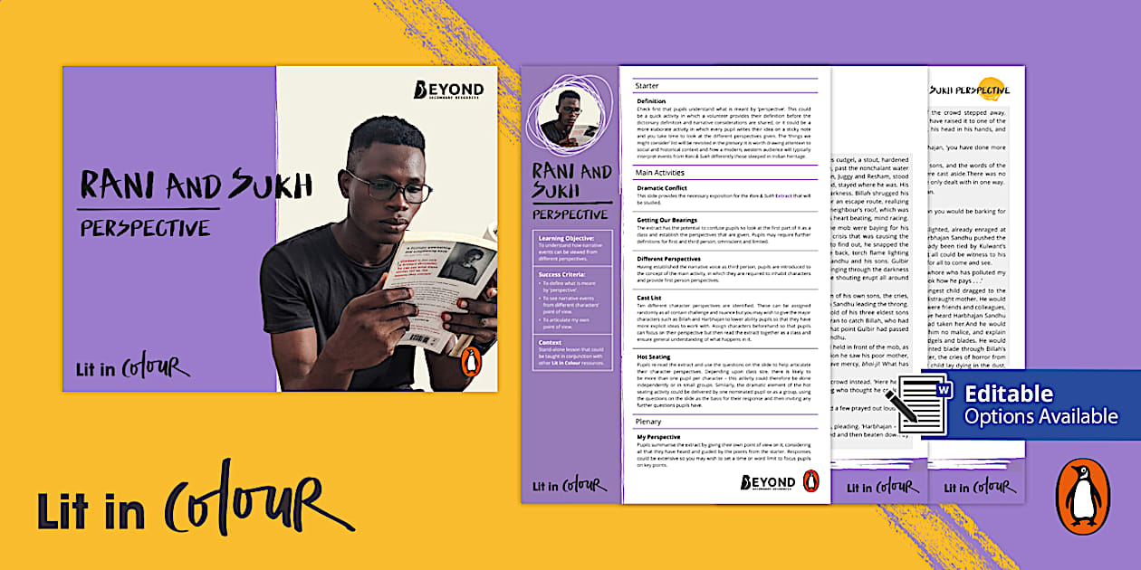 Rani & Sukh - Perspective Lesson Pack | Lit in Colour | Beyond