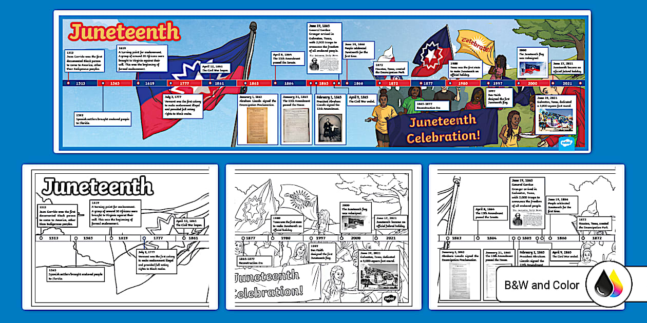 Juneteenth Timeline | Juneteenth | Twinkl USA (teacher made)