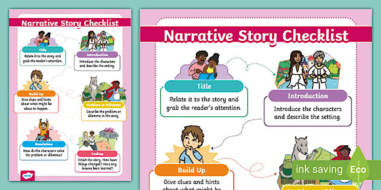 Narrative Story Checklist (teacher made) - Twinkl