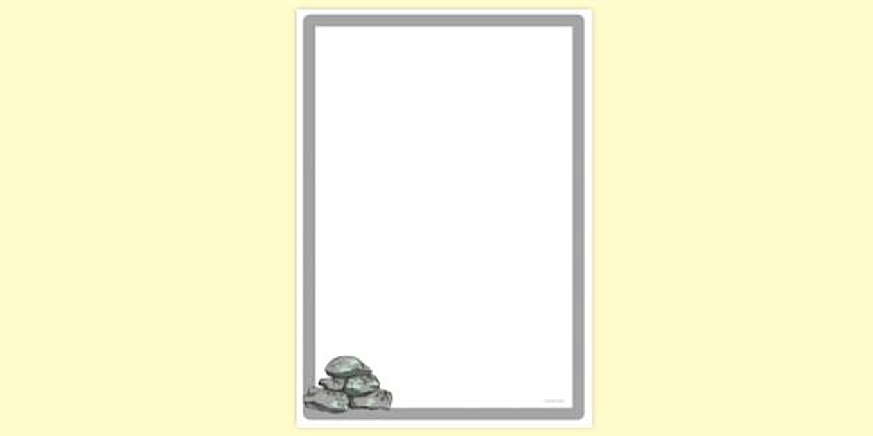Rocks Page Border | Page Borders | Twinkl (teacher made)
