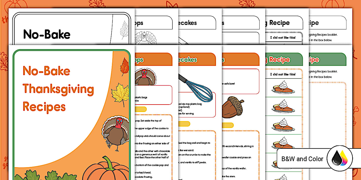 No Bake Thanksgiving Recipes | Resource | Twinkl USA