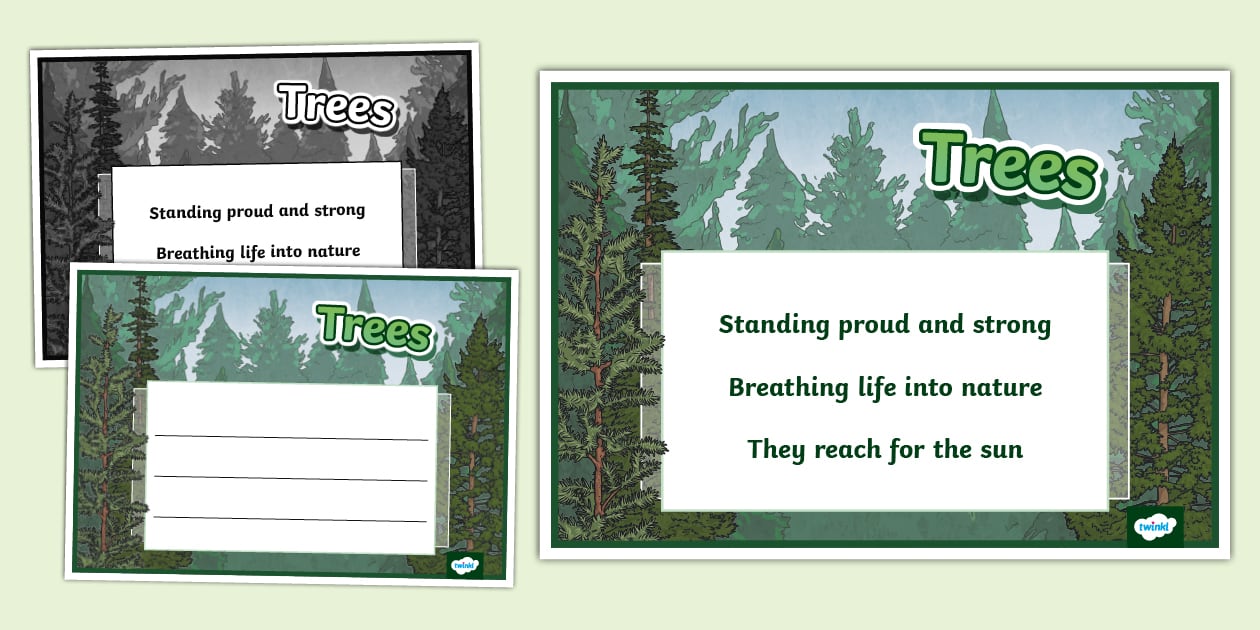 Trees Haiku Display Poster - Twinkl English Poetry - Twinkl