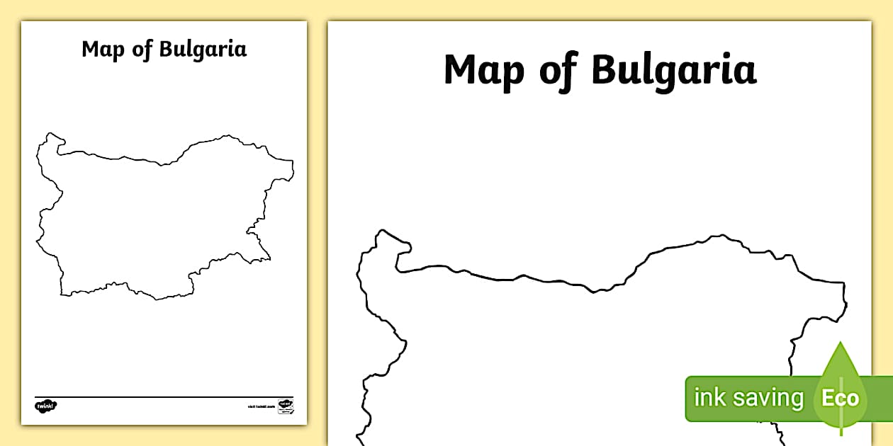 Bulgaria Map Colouring Page (Teacher-Made) - Twinkl