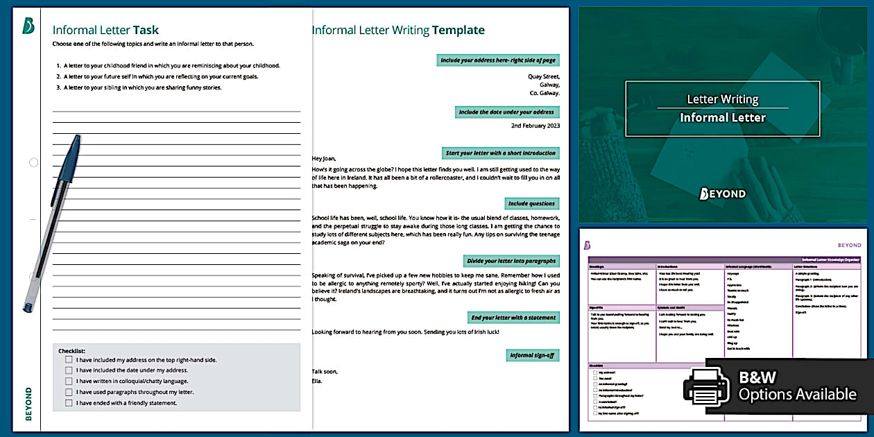 Informal Letters Lesson Pack (Teacher-Made) - Twinkl