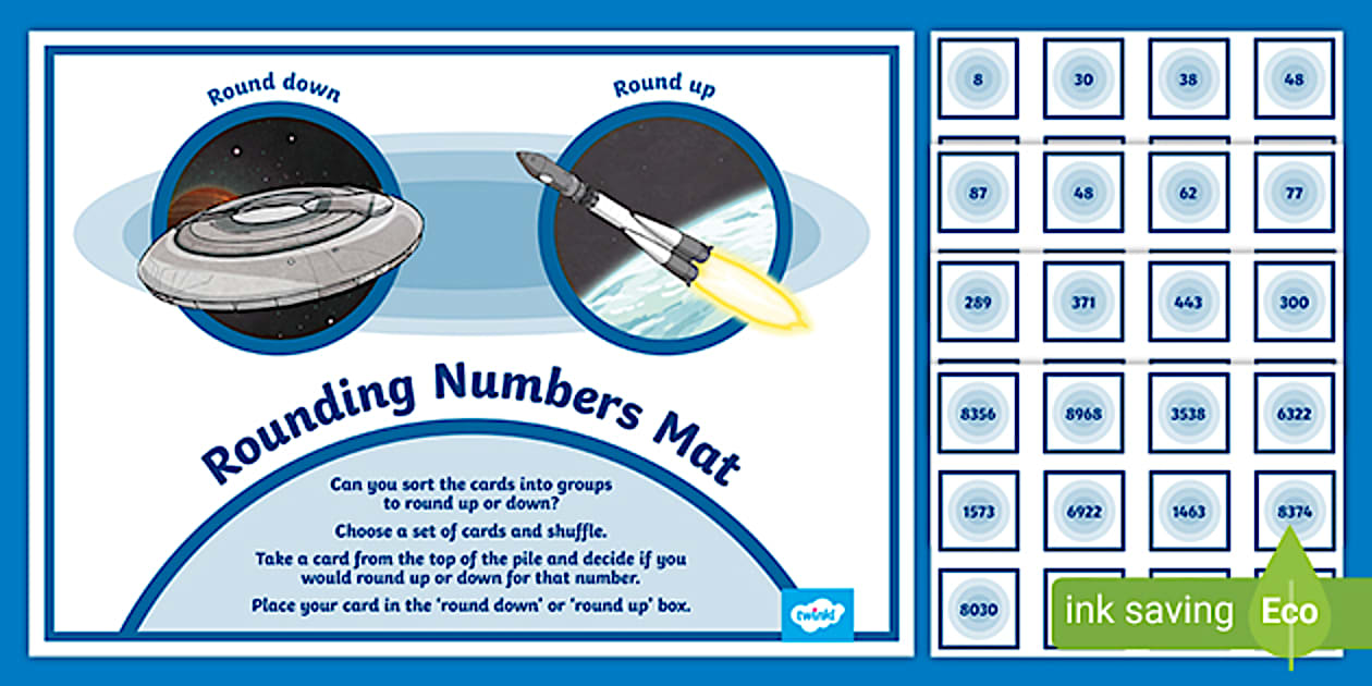 Rounding Numbers Mat (teacher made) - Twinkl