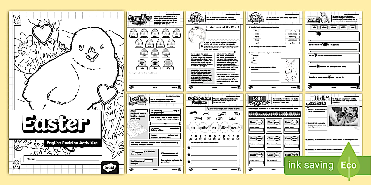 Easter English Activities KS2 Booklet – Year 5 Resource