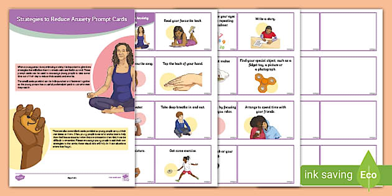 FREE! - Printable Anxiety Cards to Reduce Anxiety - Twinkl