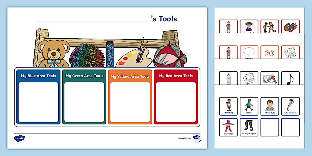 My Self-Regulation Tools Activity Sheet (Teacher-Made)