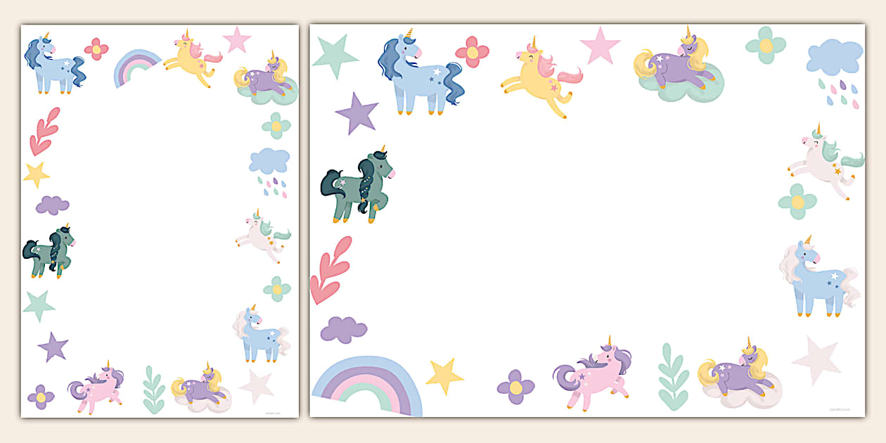 Unicorn-Themed Editable Display Posters (teacher made)