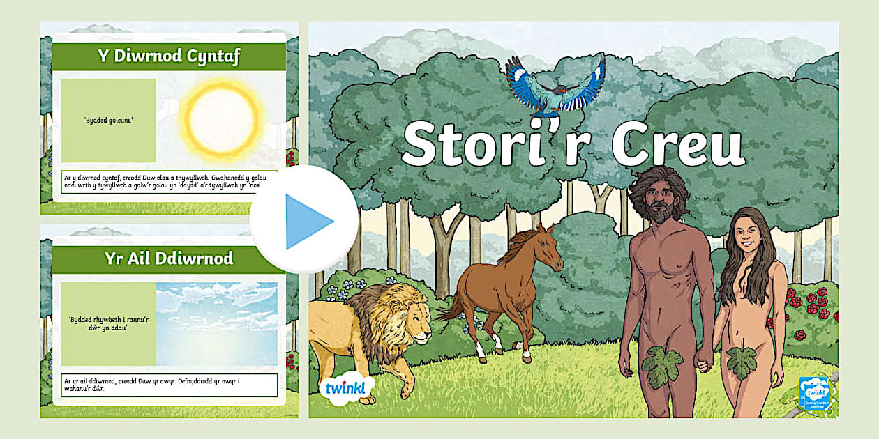 Pŵerbwynt Stori'r Creu (Lehrer gemacht) - Twinkl