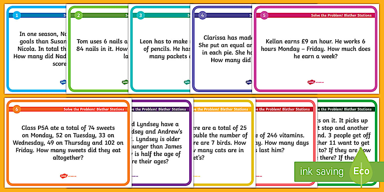 Problem Solving Blether Stations (Teacher-Made) - Twinkl