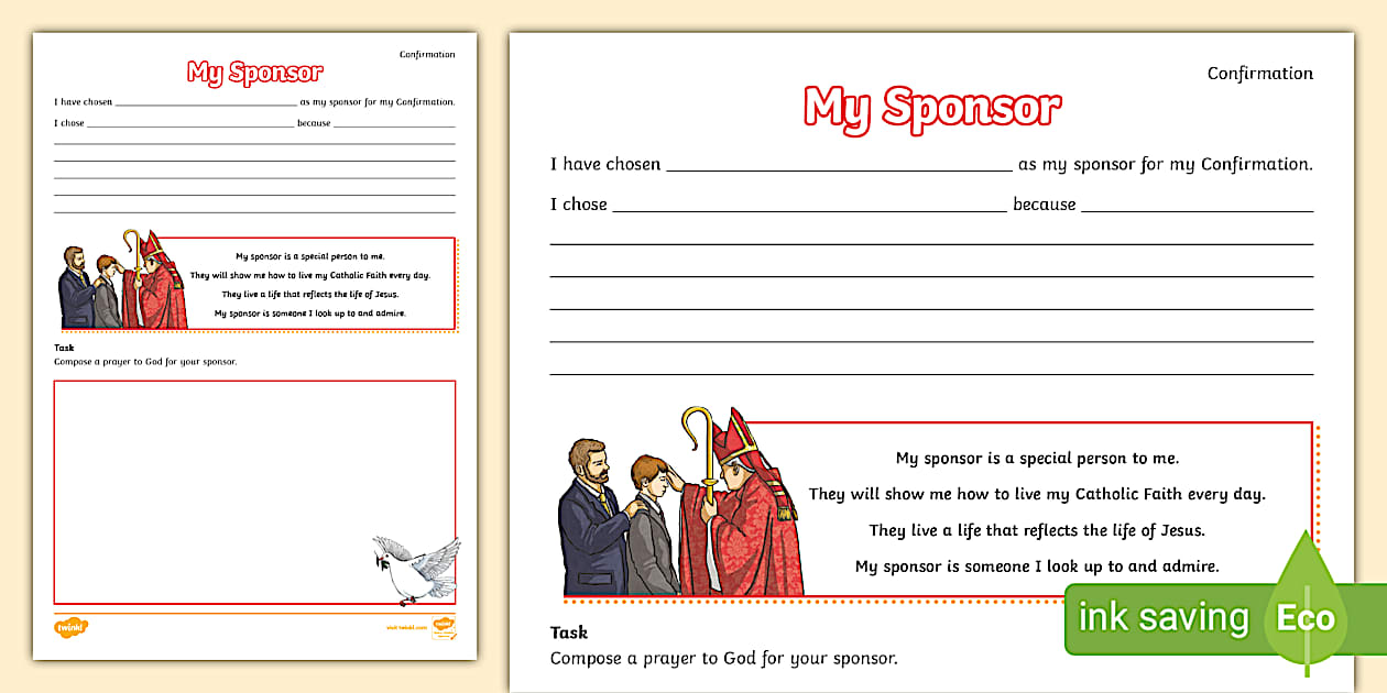 My Sponsor Worksheet / Worksheet, worksheet (teacher made)
