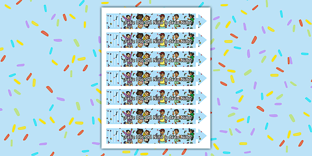 Manualidad: Brazalete del Día del Niño y la Niña - Twinkl