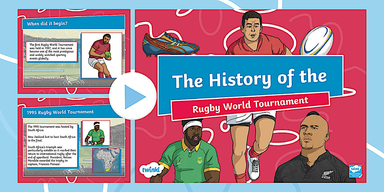 History of the Rugby World Tournament (PowerPoint) - Twinkl