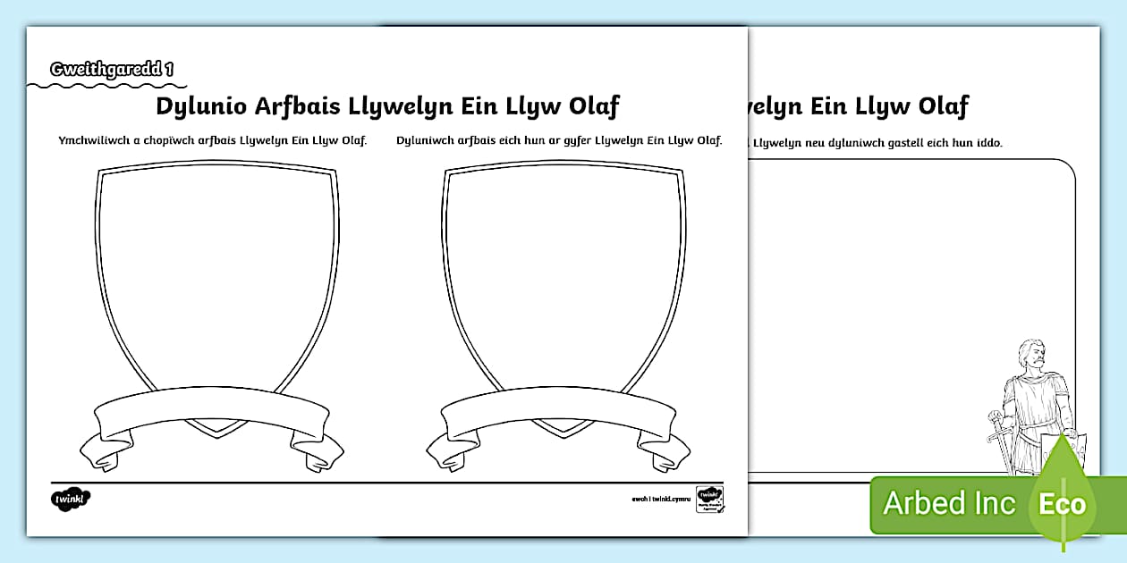 Llywelyn Ein Llyw Olaf: Gweithgareddau Dylunio - Twinkl