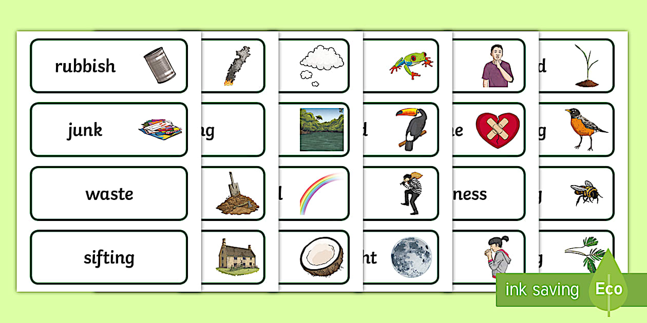 Word Cards to Support Teaching of The Tin Forest - Twinkl