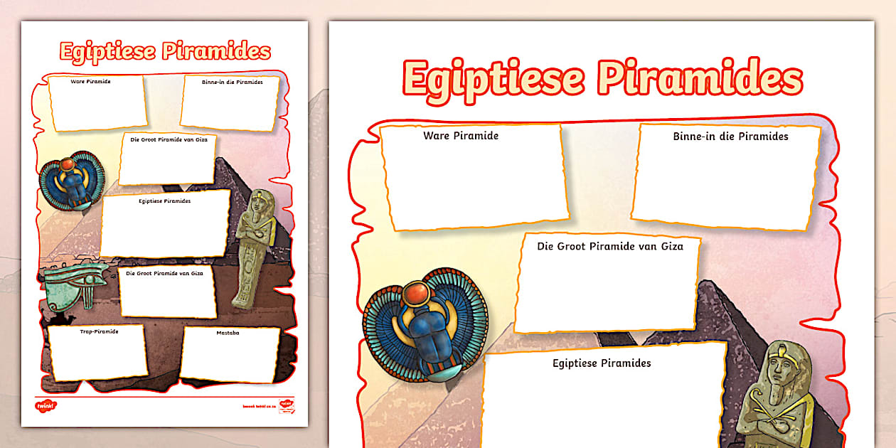 Egiptiese Piramides Grafiese Organiseerder (teacher made)