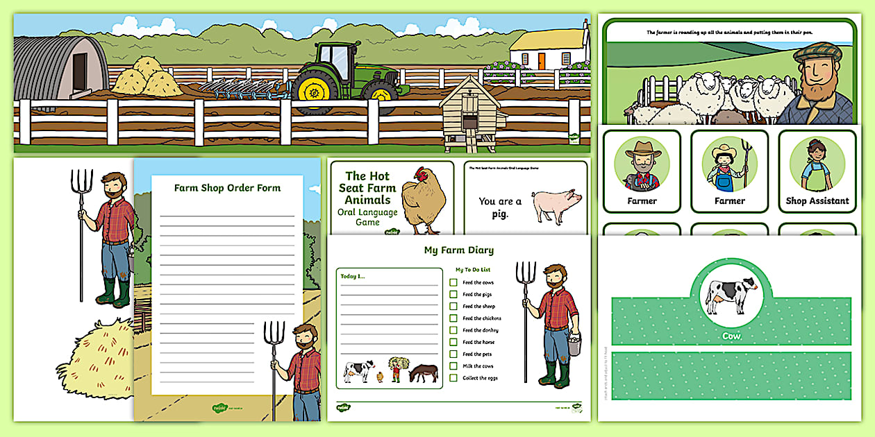 The Farm Aistear Role-Play Pack - Twinkl