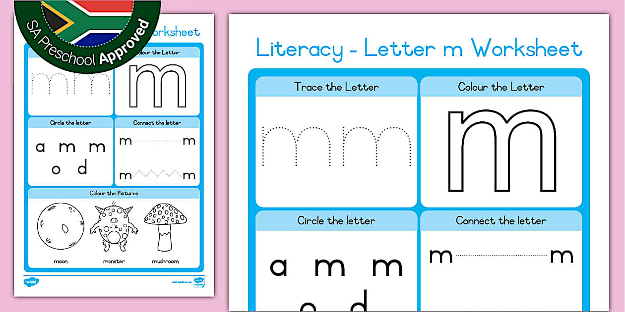 Preschool Letter M Worksheet | Foundation Phase | Twinkl ZA