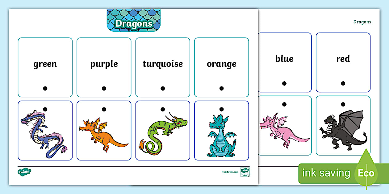 Dragon Thread Matching Activity (teacher made) - Twinkl