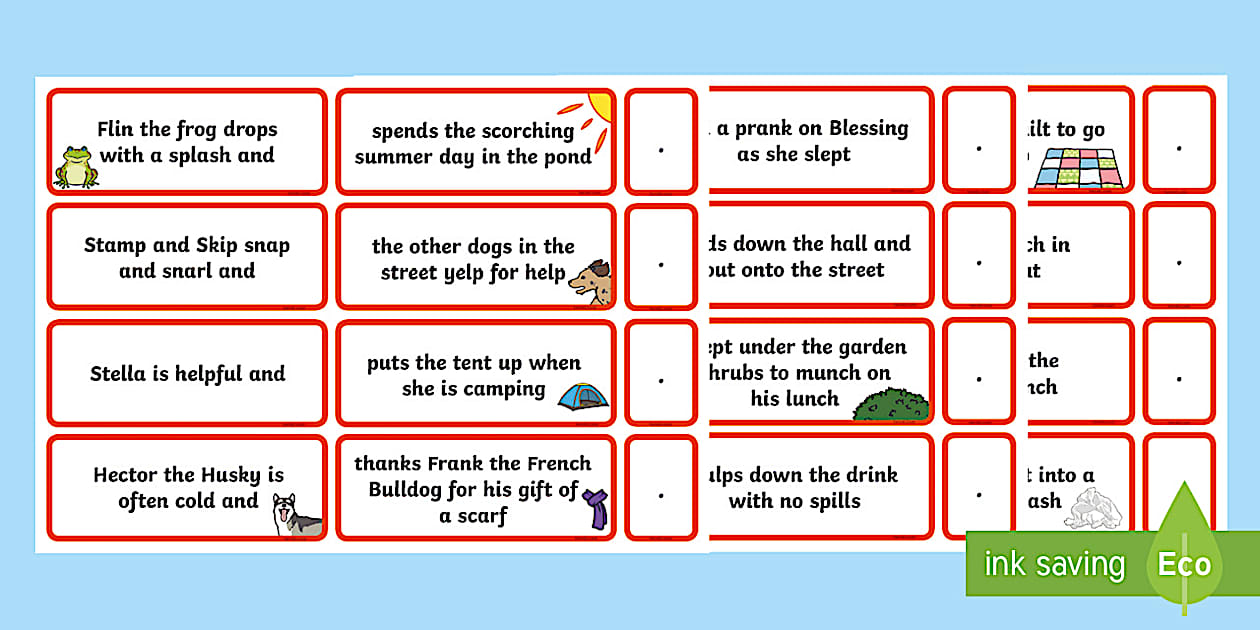 Phase 4 Sentence Building Cards - Twinkl