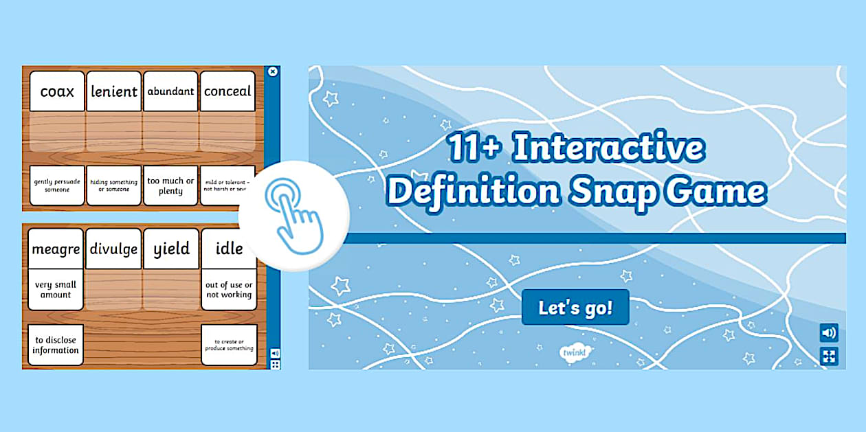 11+ Interactive Definition Snap Game (Teacher-Made) - Twinkl