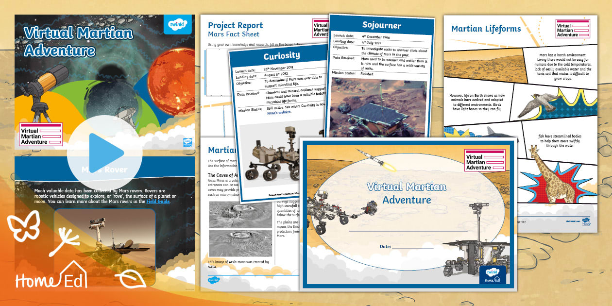 Virtual Martian Adventure Field Guide (teacher made)