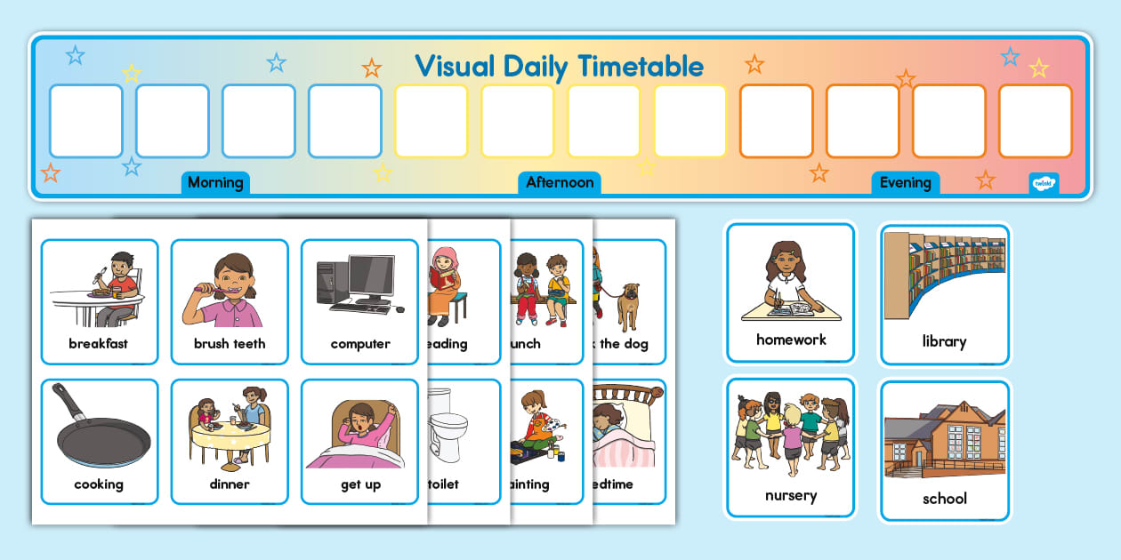Daily Visual Timetable