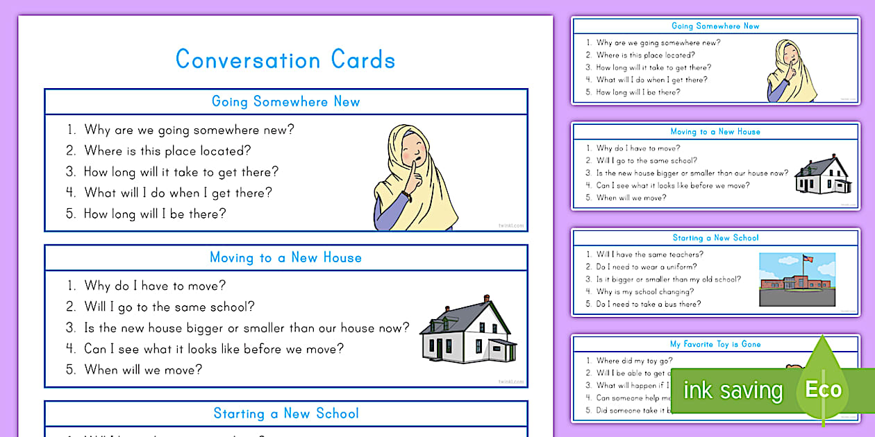 Conversation Cards (teacher made) - Twinkl