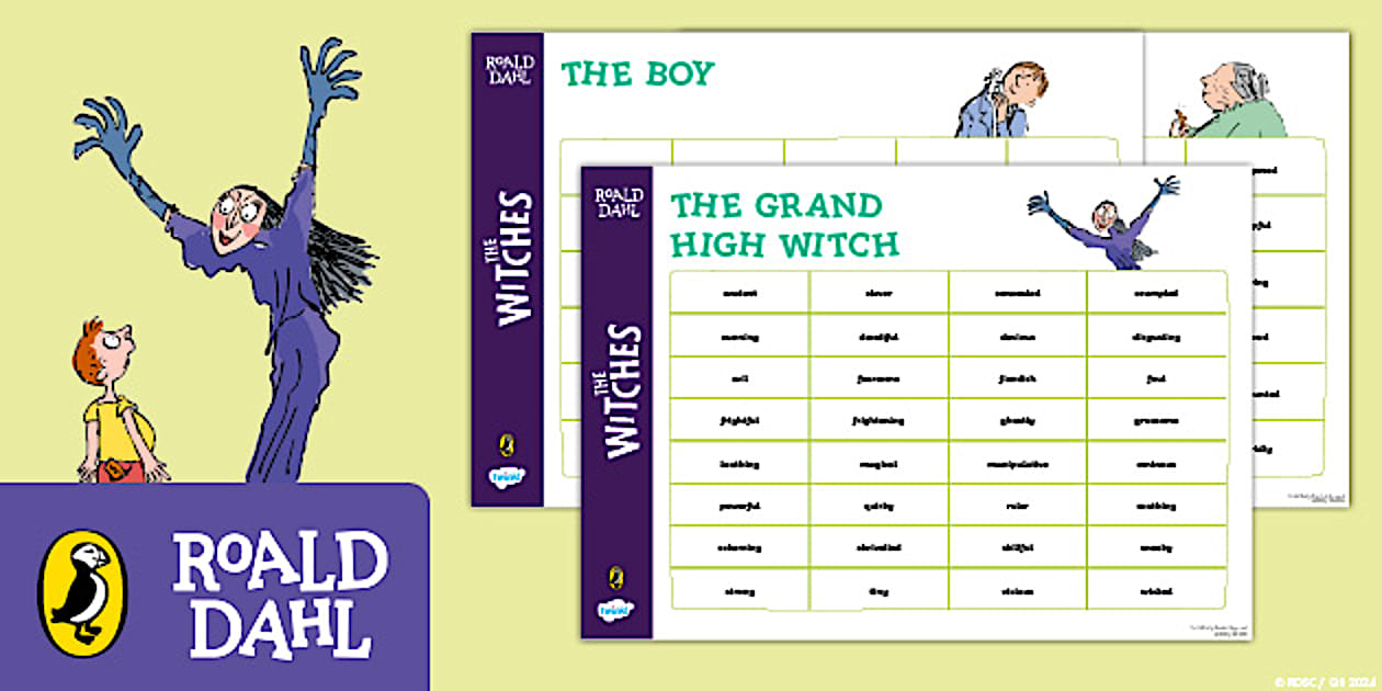 The Witches: Word Mats (teacher made) - Twinkl