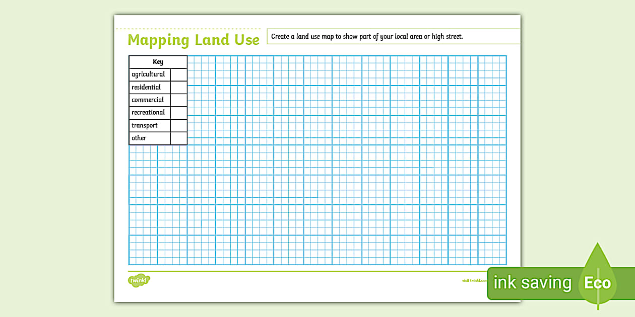 Map Skills: Mapping Land Use Activity - Geography - Twinkl