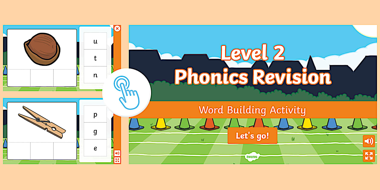 Level 2 Phonics Game: Word Builder - Twinkl Go!