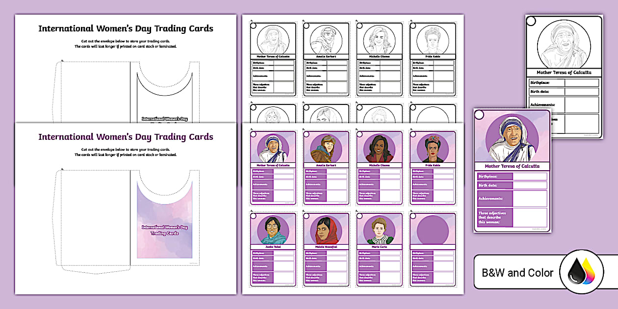 International Women’s Day Trading Cards | Twinkl USA