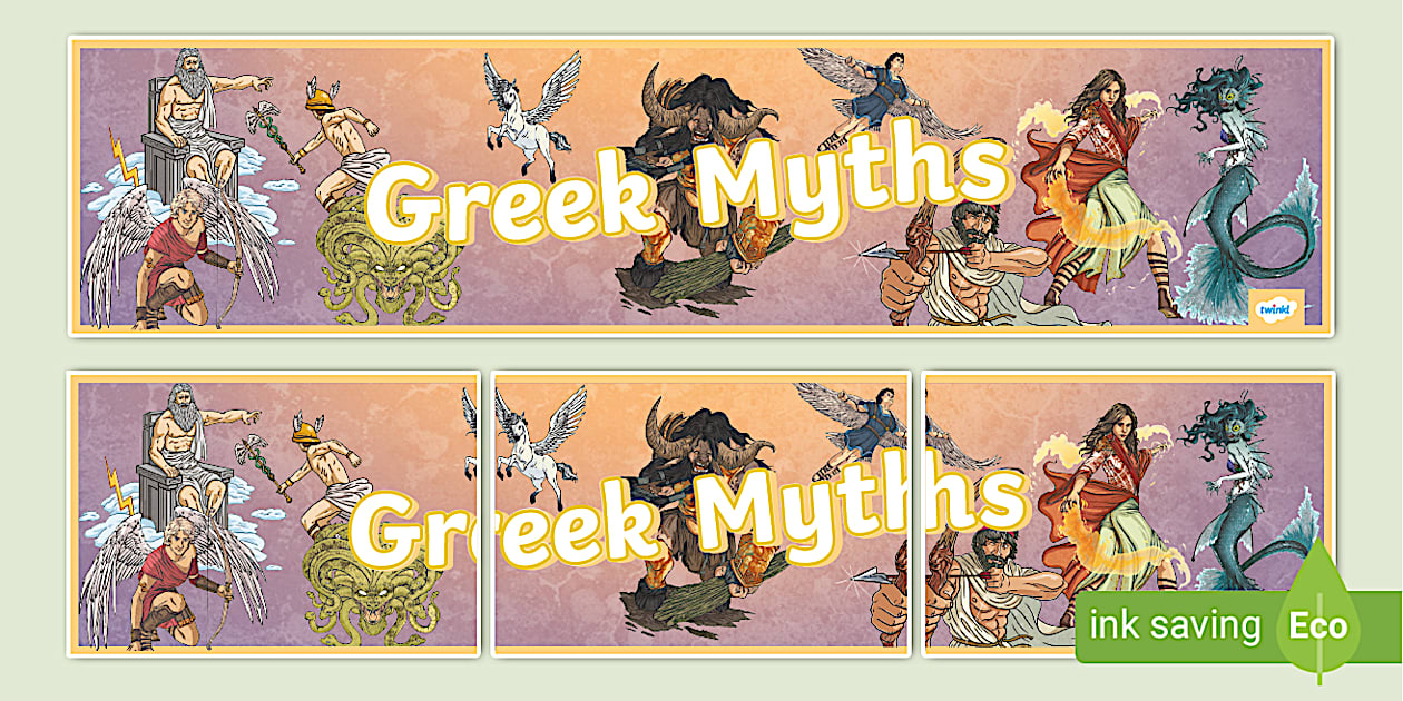 Greek Myths Display Banner (teacher made) - Twinkl