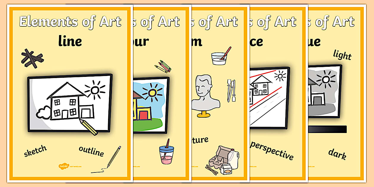 Elements of Art Display Posters (Teacher-Made) - Twinkl