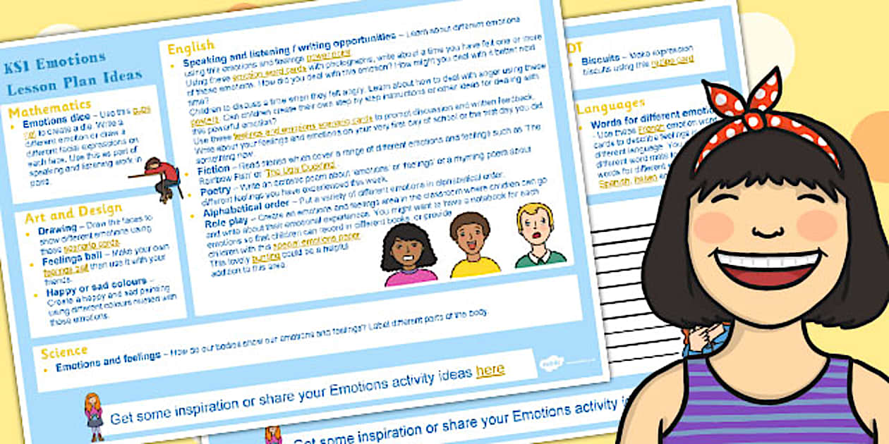 Editable Emotions KS1 Lesson Plan Ideas - Twinkl
