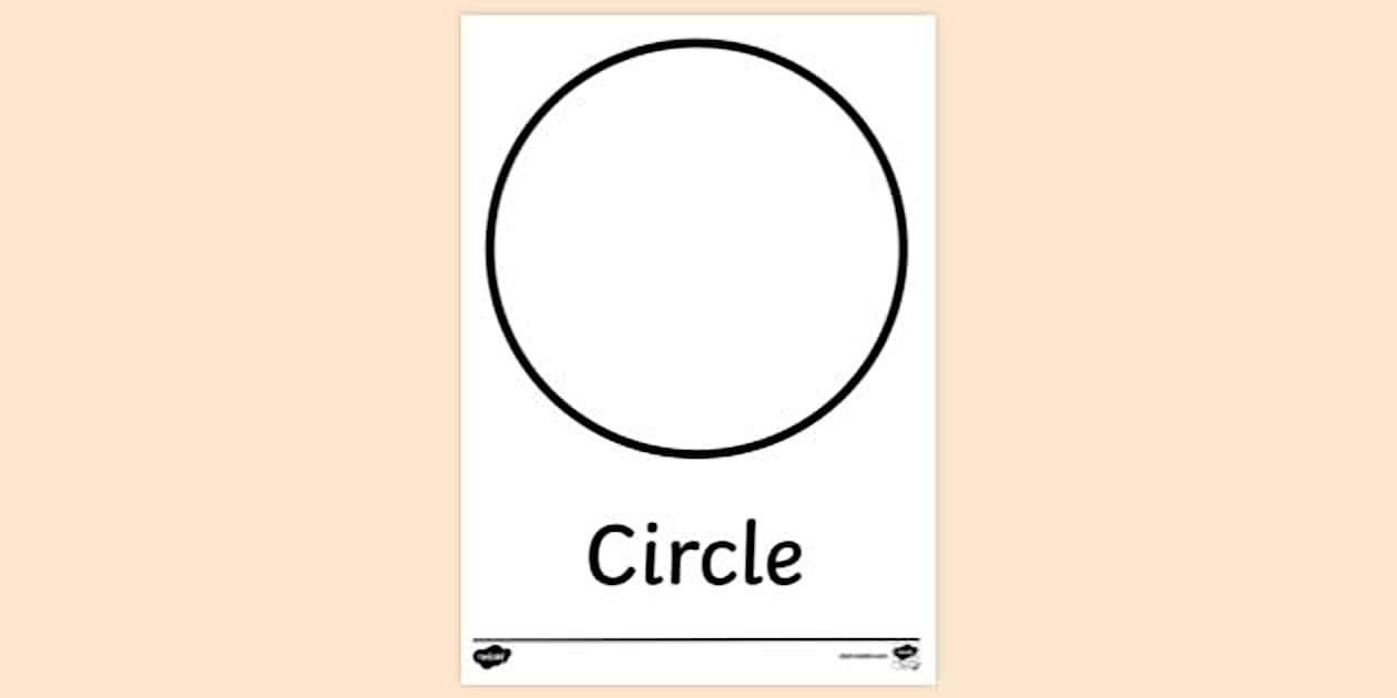 Circle Colouring Page | Preschool (teacher made) - Twinkl