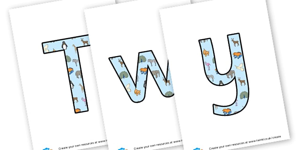 Twycross Zoo Lettering - Twinkl