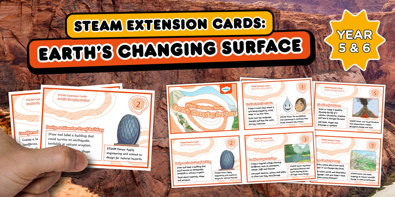 STEAM Extension Cards: Earth's Changing Surface