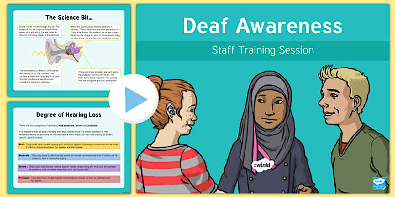 Deaf Awareness Training PowerPoint-Scottish - Twinkl