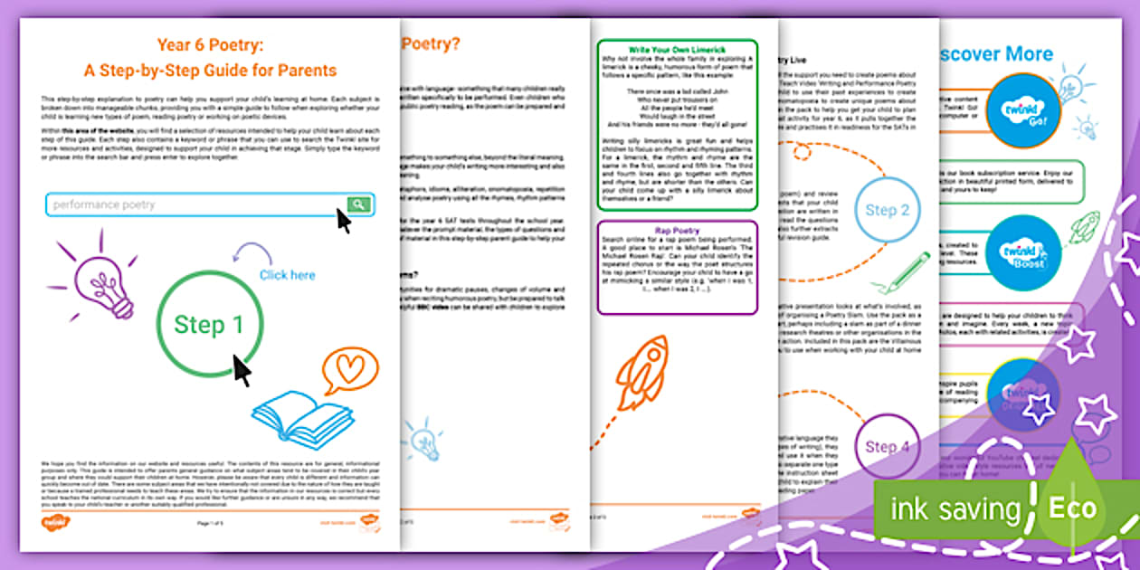 Year 6 Poetry: A Step-by-Step Guide for Parents - Twinkl