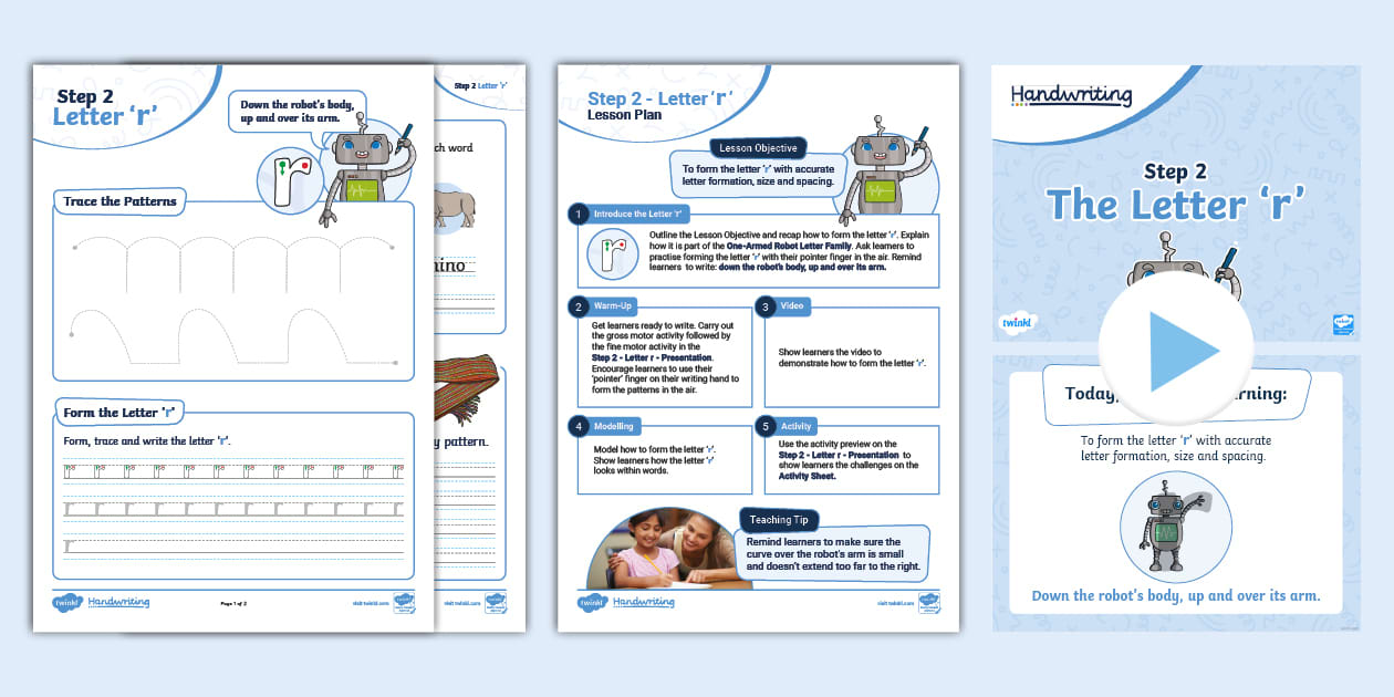 Twinkl Handwriting Scheme: Step 2 Letter 'r' Pack - Twinkl