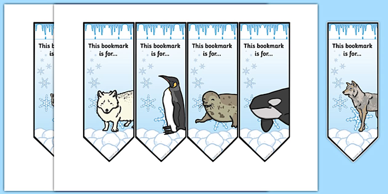 Polar Animals Bookmarks (teacher made) - Twinkl