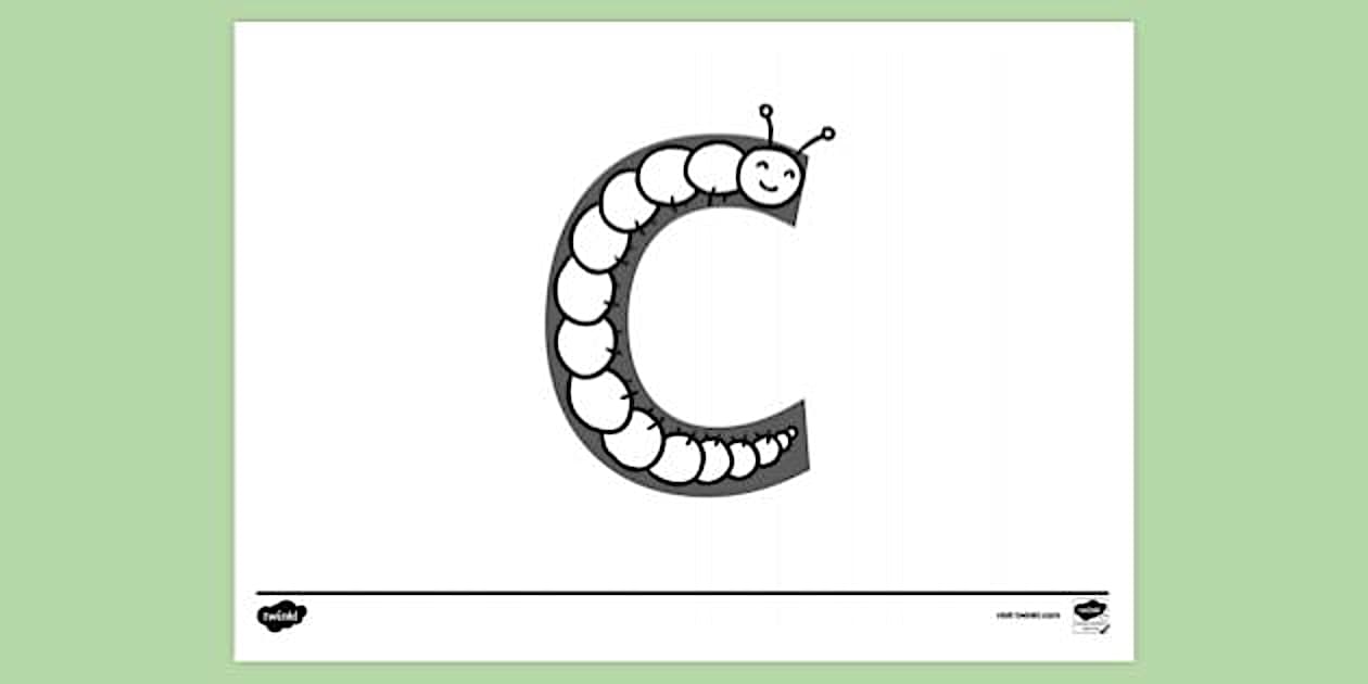 Letter C Colouring Sheet | Colouring Sheets (teacher made)